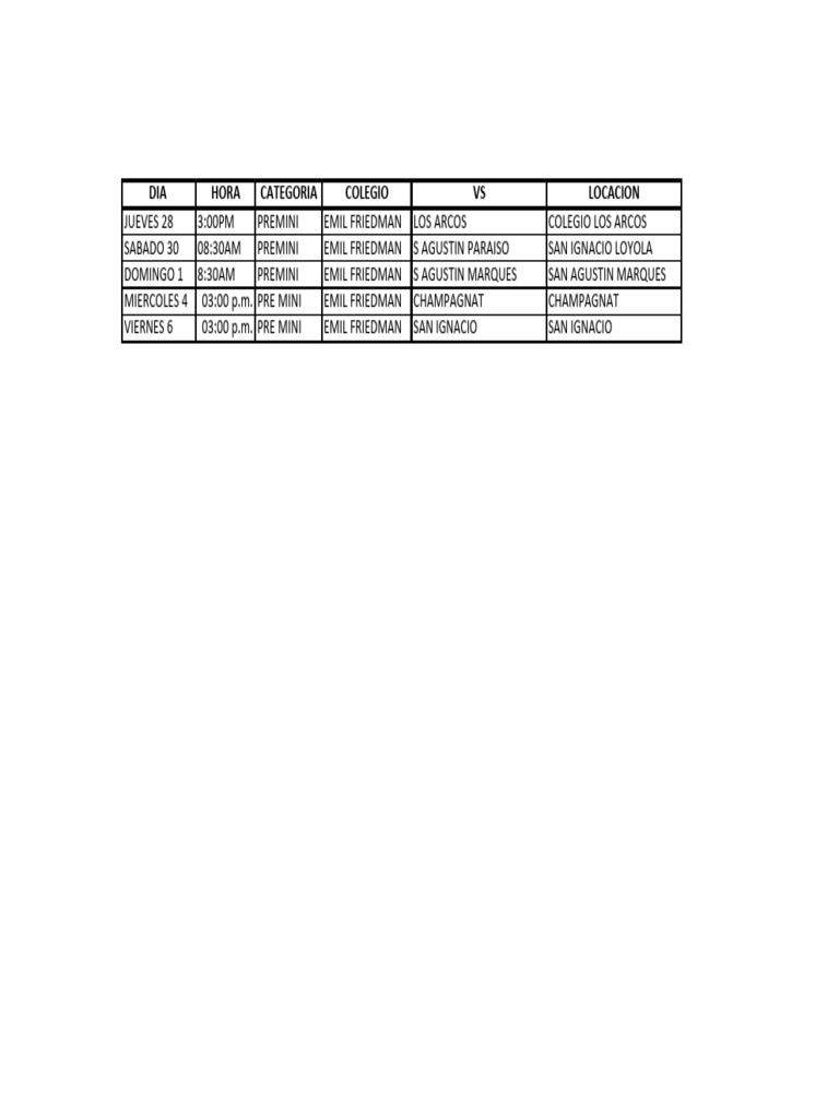 Calendario Premini Emil Friedman | PDF