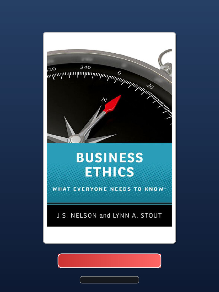 Complete Bundle Business Ethics JS Nelson HQ File | PDF | Business ...