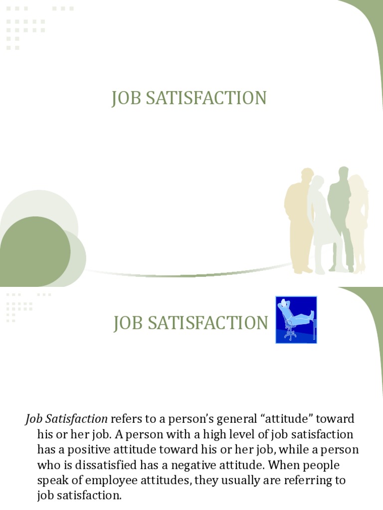 Job Satisfaction Presentation | PDF | Job Satisfaction | Statistical ...