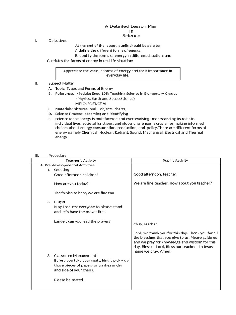 Science DLP Forms of Energy 6 | PDF | Electric Charge | Atoms