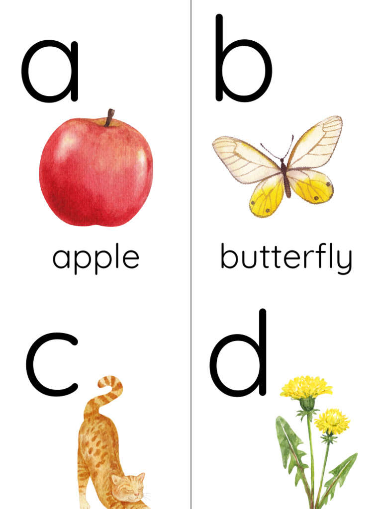 Lowercase Phonetic Alphabet Cards | PDF