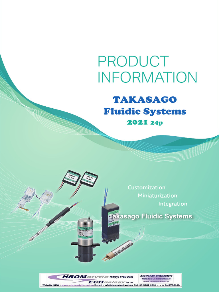 Takasago Fluidic Systems Overview | PDF | Valve
