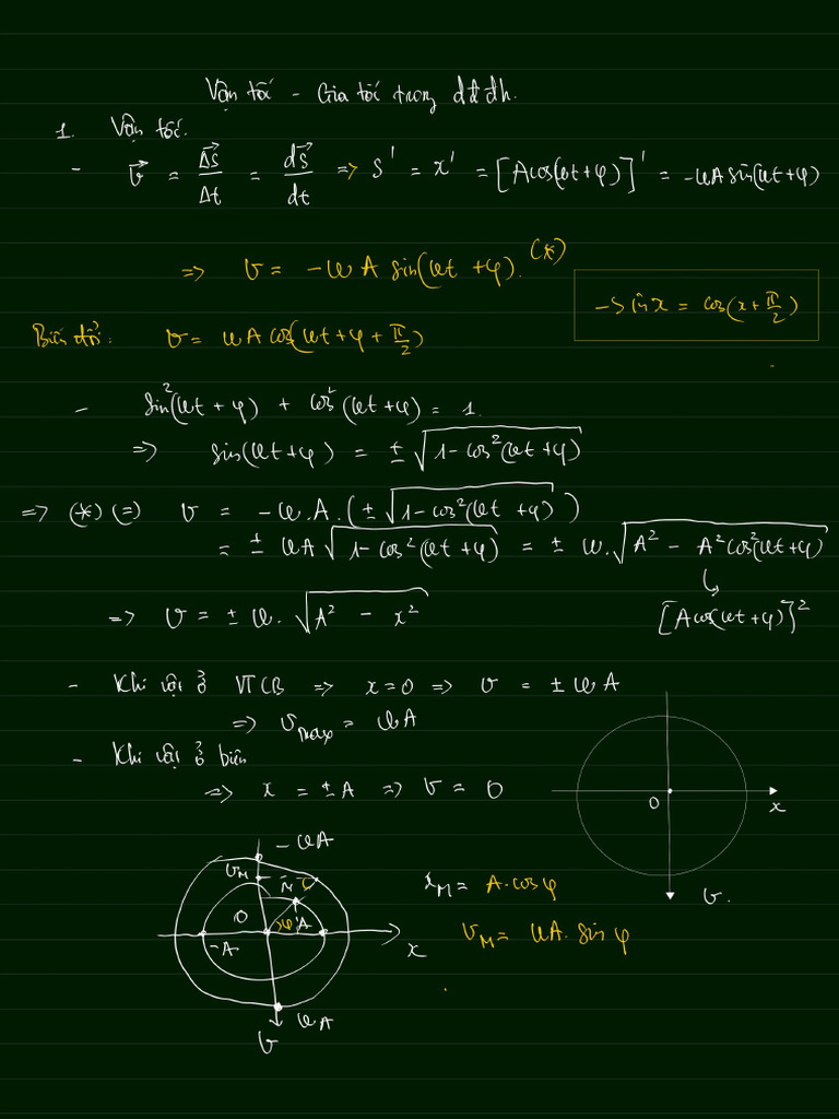 Vận Tốc Gia Tốc Dddh | PDF