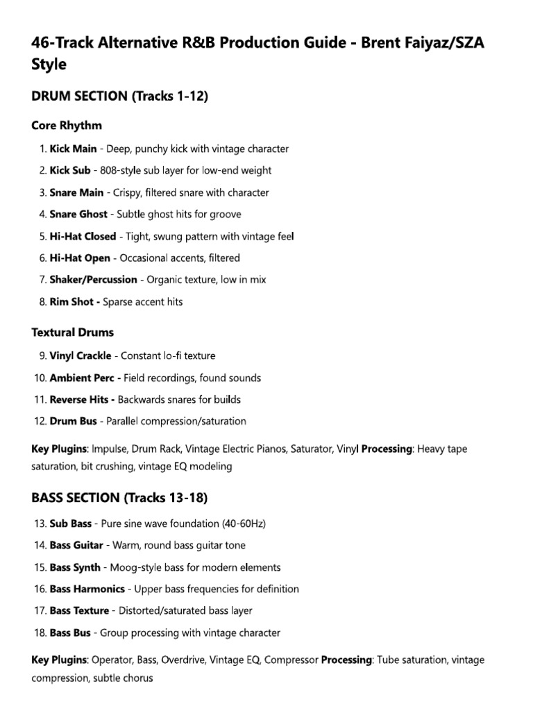 Alt RNB Grammy Blueprint | PDF