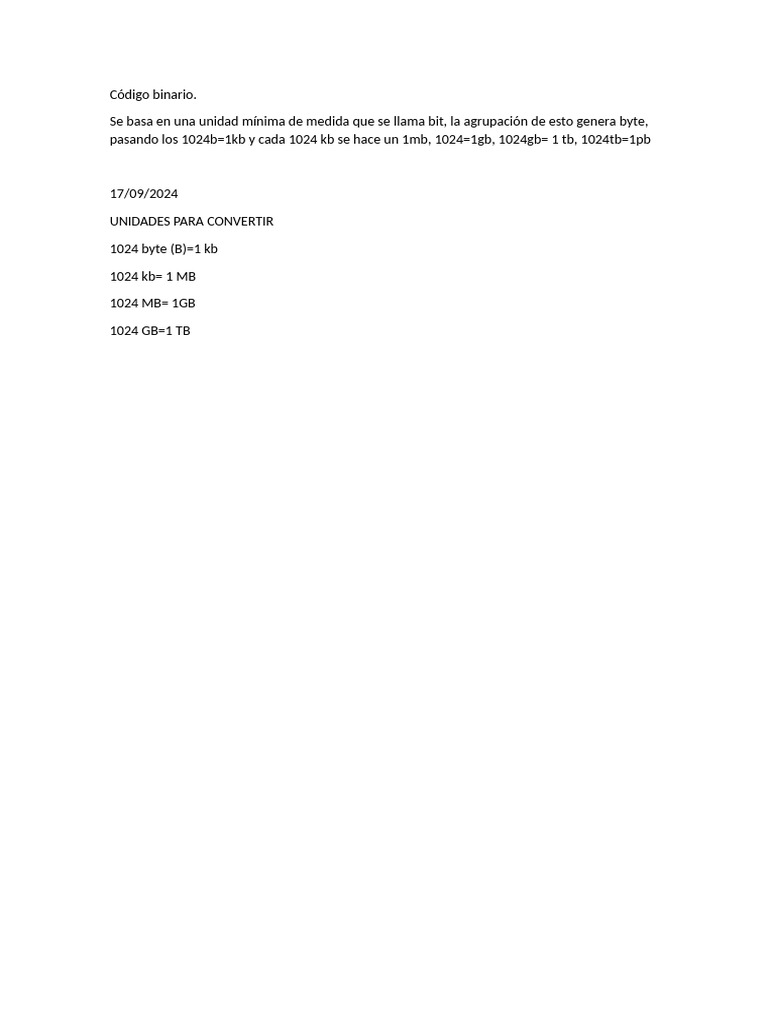 Código Binario | PDF