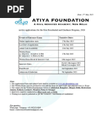Atiya Foundation Prospectus | PDF | Career & Growth