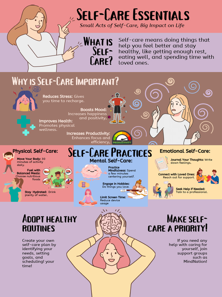 Colorful Illustration Tips Build Good Habits Infographic Poster | PDF ...