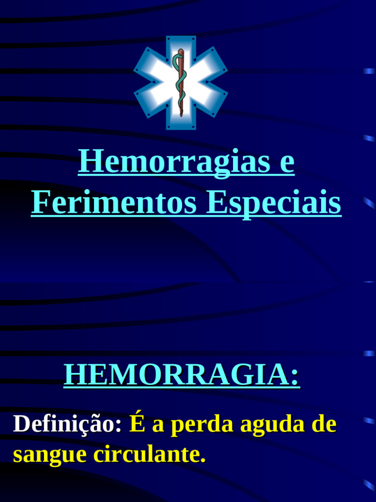Procedimentos para Hemorragias Externas | PDF
