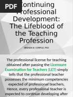 When To Earn CPD Units For Teachers | PDF | Professional Development | Vocational Education