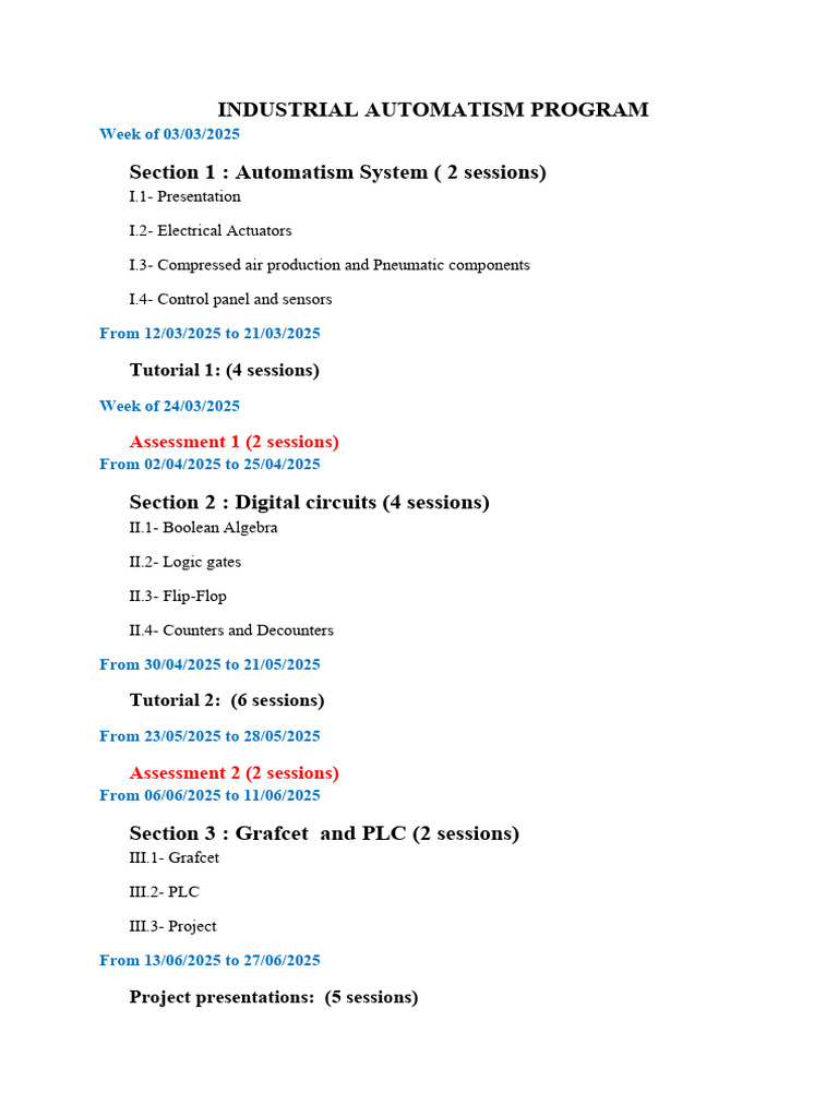 Course0 Syllabus Automatism | PDF