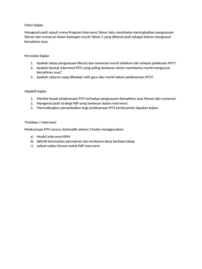 kajian tindakan | PDF