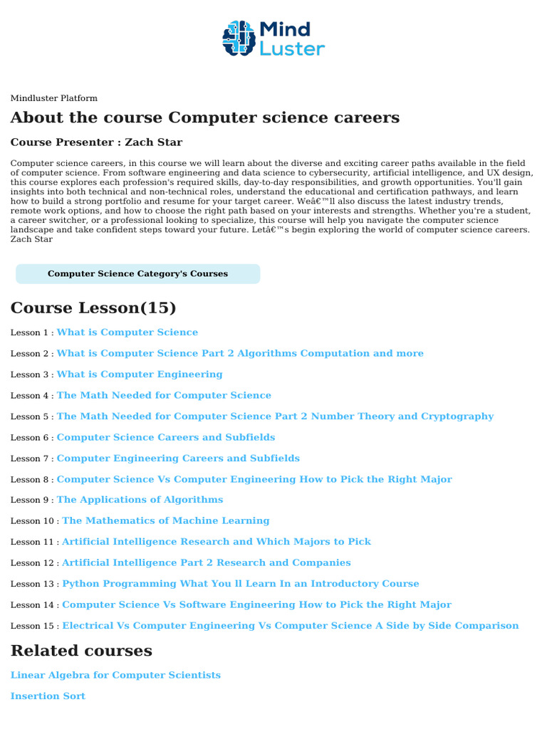Exploring Computer Science Careers | PDF