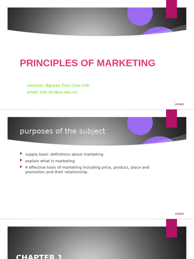 CHAPTER 1 - Introduction To Marketing | PDF | Marketing | Customer