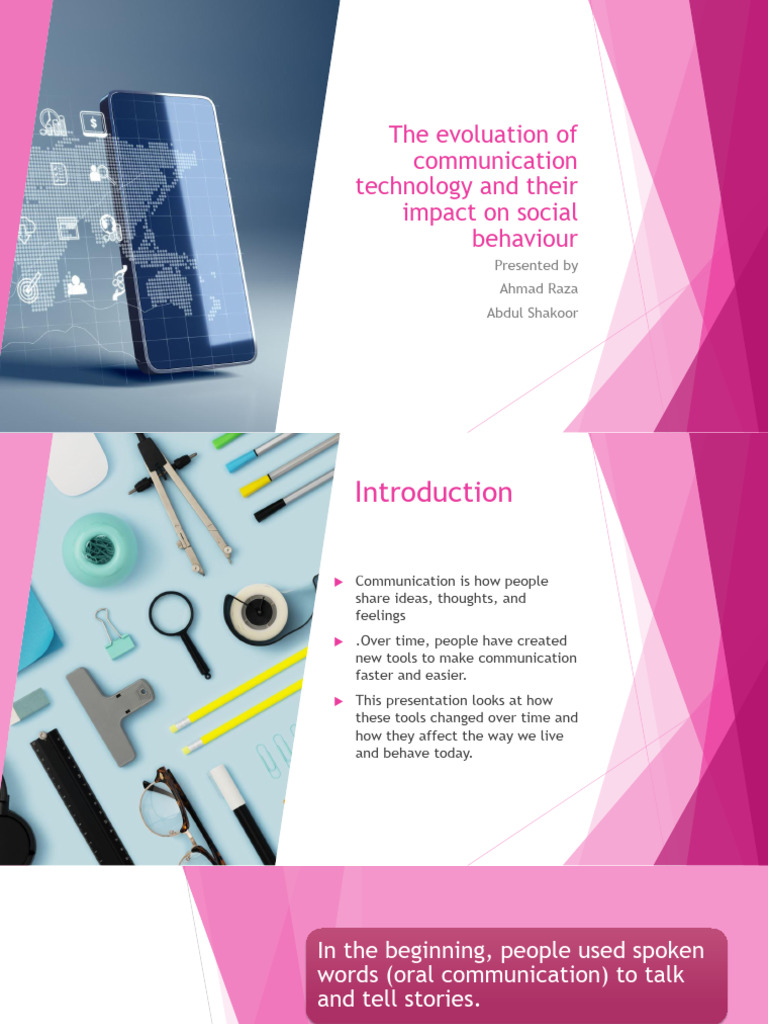The Evoluation of Communication Technology and Their Impact | PDF ...