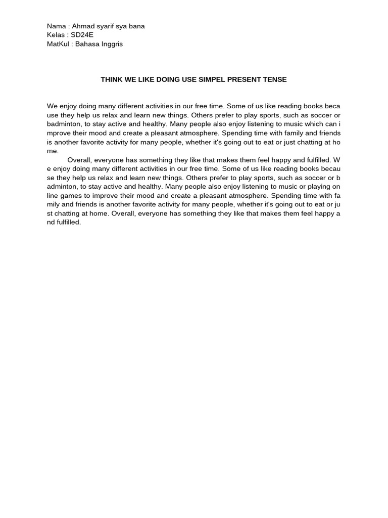 Ahmad Syarif Sya Bana | PDF