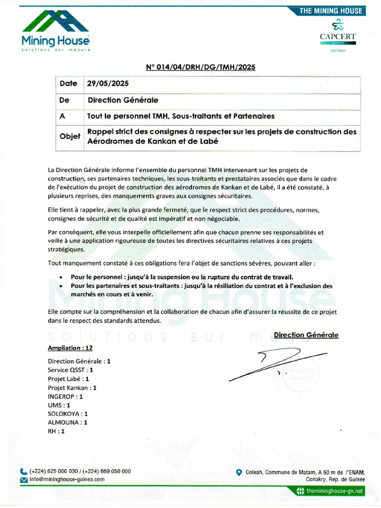 Rappel Des Consignes | PDF