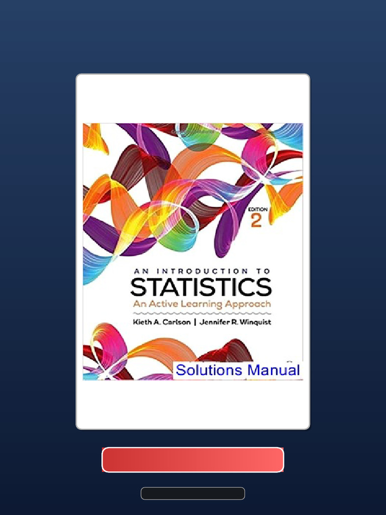 Introduction To Statistics An Active Learning Approach 2nd Edition ...