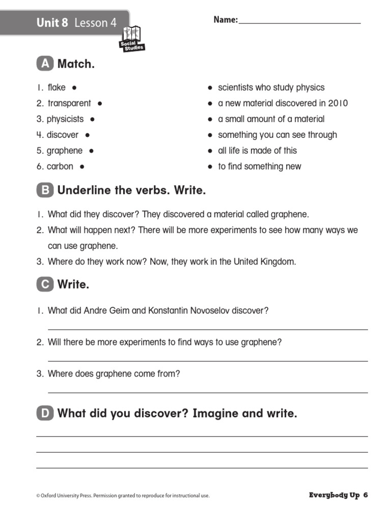 EU2e L6 Unit8Lesson4 WKST | PDF