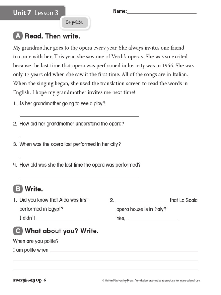 EU2e L6 Unit7Lesson3 WKST | PDF