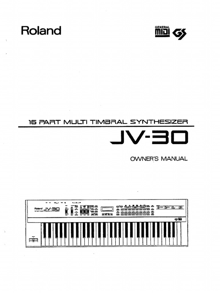 Roland JV-30 - OM | PDF