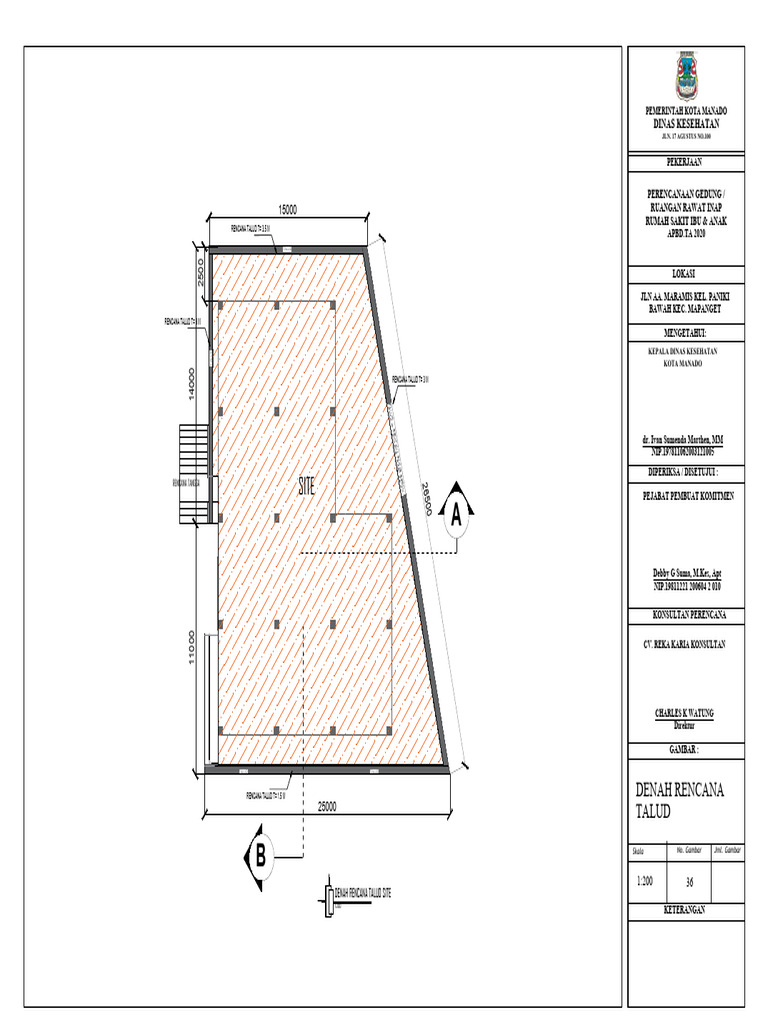 Denah Rencana Talud | PDF