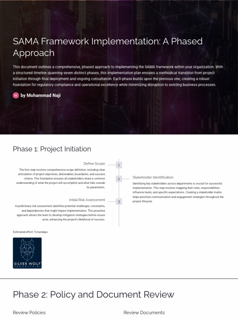 SAMA Framework Implementation Guide | PDF | Regulatory Compliance ...