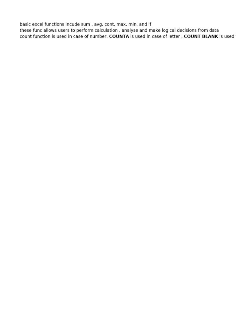 Spreadsheet Modelling Lecture 1 | PDF