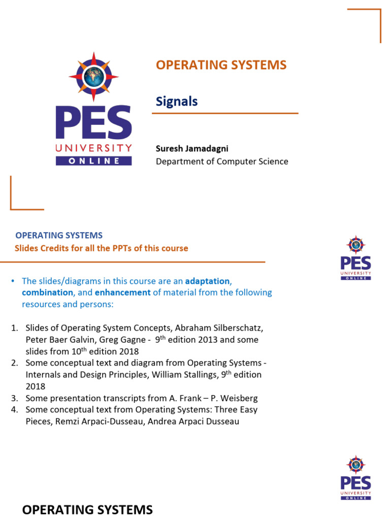 Unit 2 Lecture 37 - Signals | PDF | Operating System | Thread (Computing)