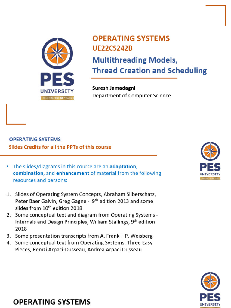 Unit 2 Lecture 25 - Multithreading Models | PDF | Thread (Computing) | Operating System
