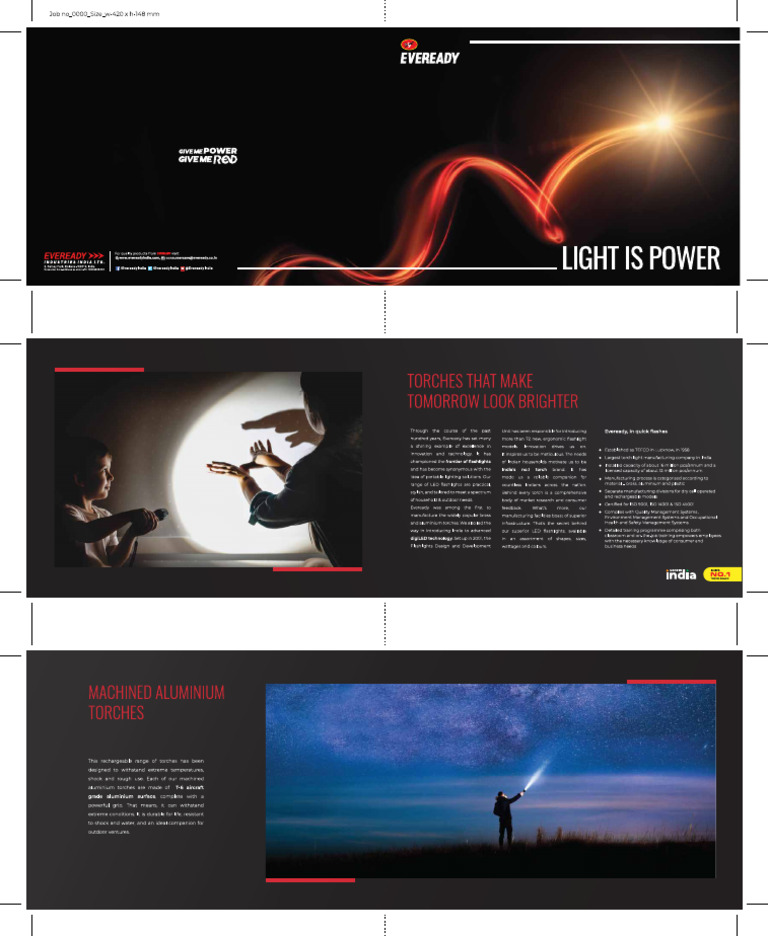 12 Portable Lamp Eveready Flashlight Premium Brochure | PDF