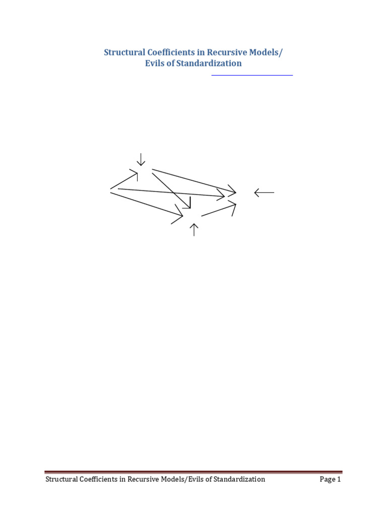 Structural Coefficeints in Recursive Model | PDF | Coefficient Of Determination | Errors And ...