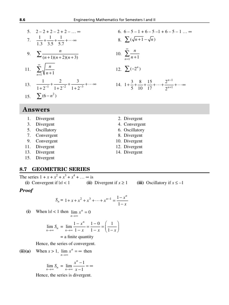 Geometric & Alternating Series | PDF | Sequence | Series (Mathematics)