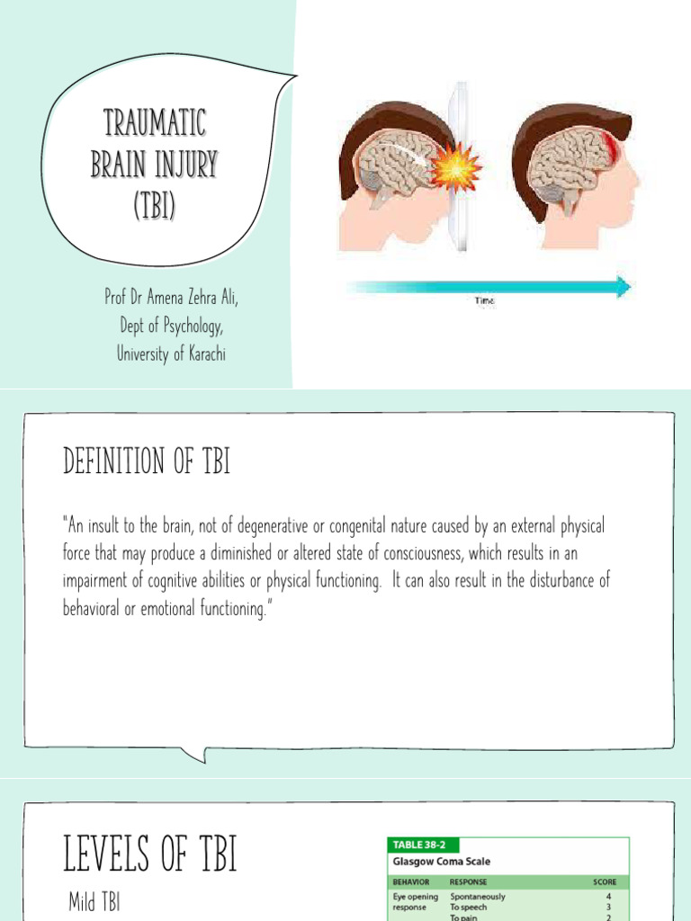 Traumatic Brain Injury TBI | PDF | Traumatic Brain Injury | Psychology