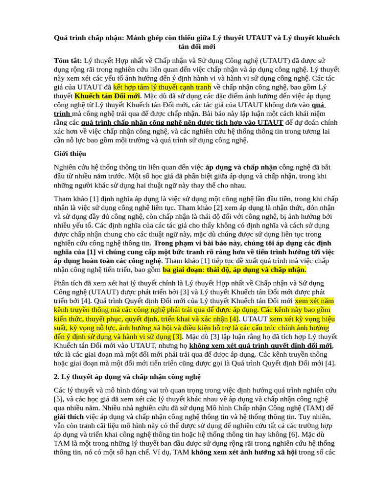 Bài Dịch Acceptance Process | PDF