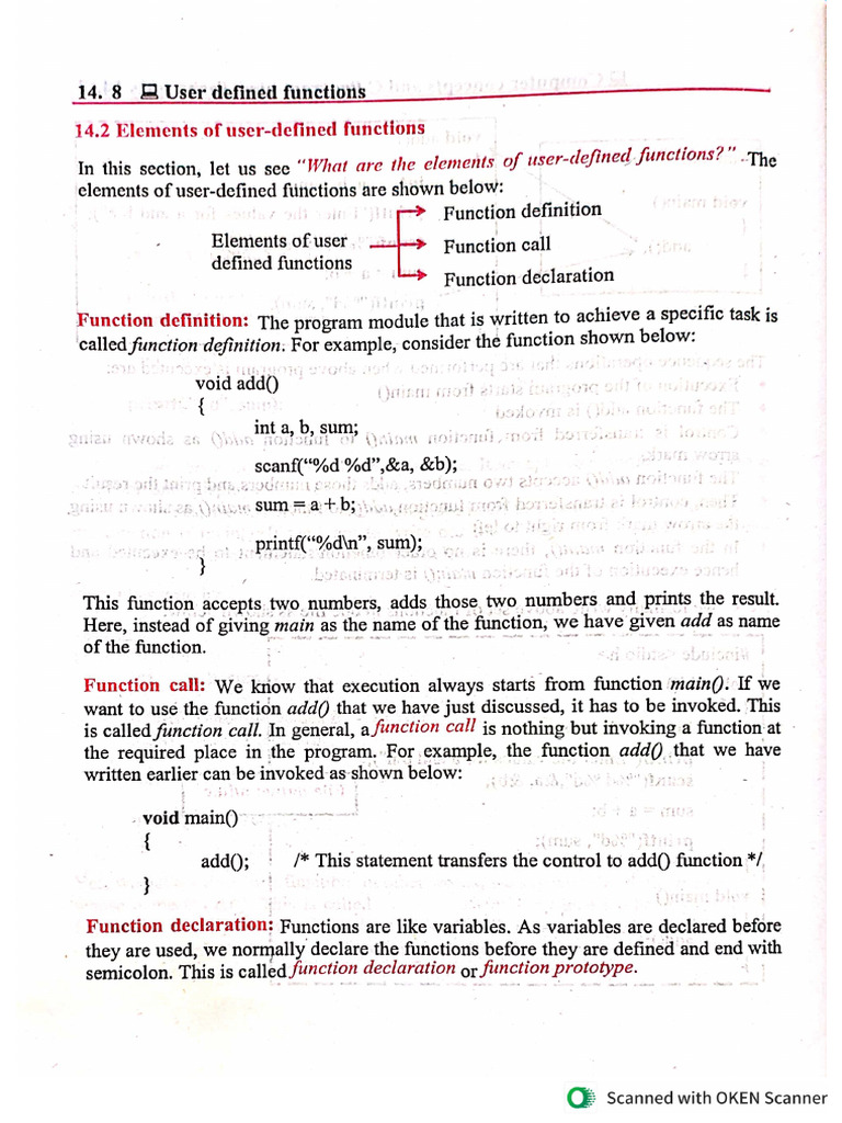 Functions in C | PDF