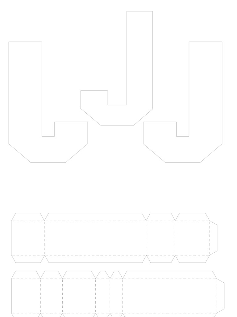 J Letter 3d Squared | PDF
