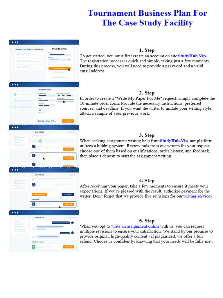 Tournament Business Plan For The Case Study Facility | PDF | Muscular Dystrophy | War On Drugs