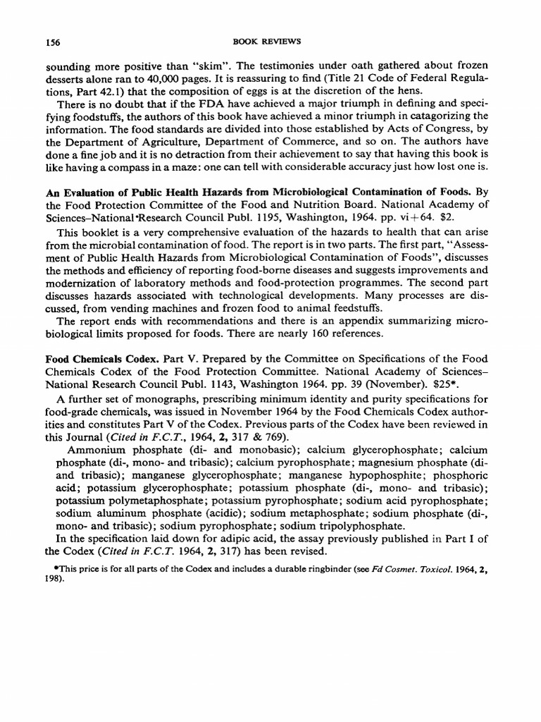 Food Chemicals Codex Part v. Prepared by The Committee On ...