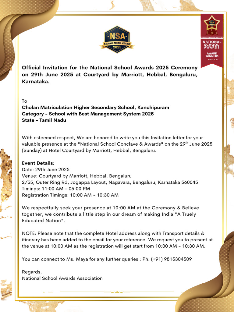 National School Conclave Invitation 2025 | PDF