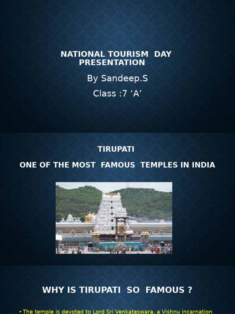 National Tourism Day Presentation | PDF