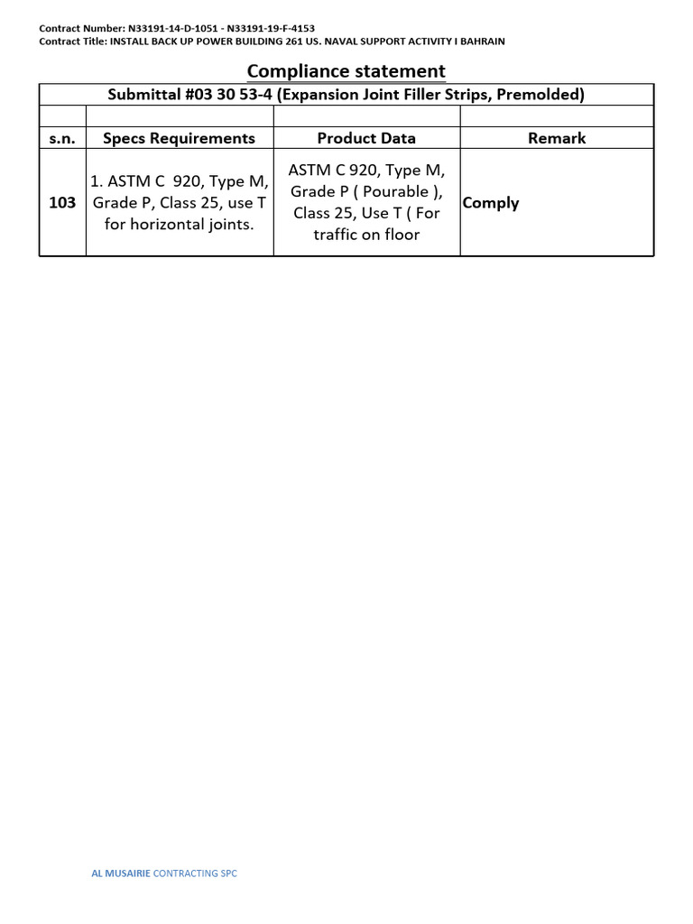 Compliance Statement Page 2 | PDF