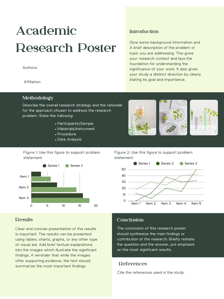 Academic Research Poster in Green and White Minimalist Style - 20250703 ...