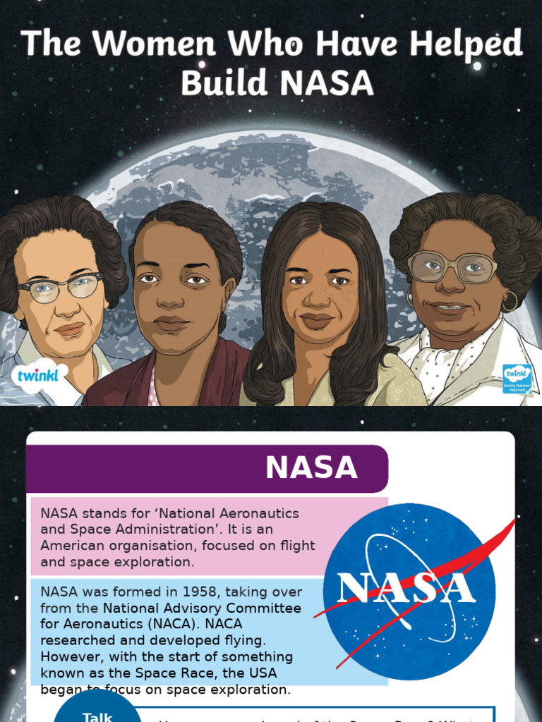 T H 504 Lks2 The Women Who Have Helped Build Nasa PPT Ver 3 | PDF | Space Race | Human Spaceflight