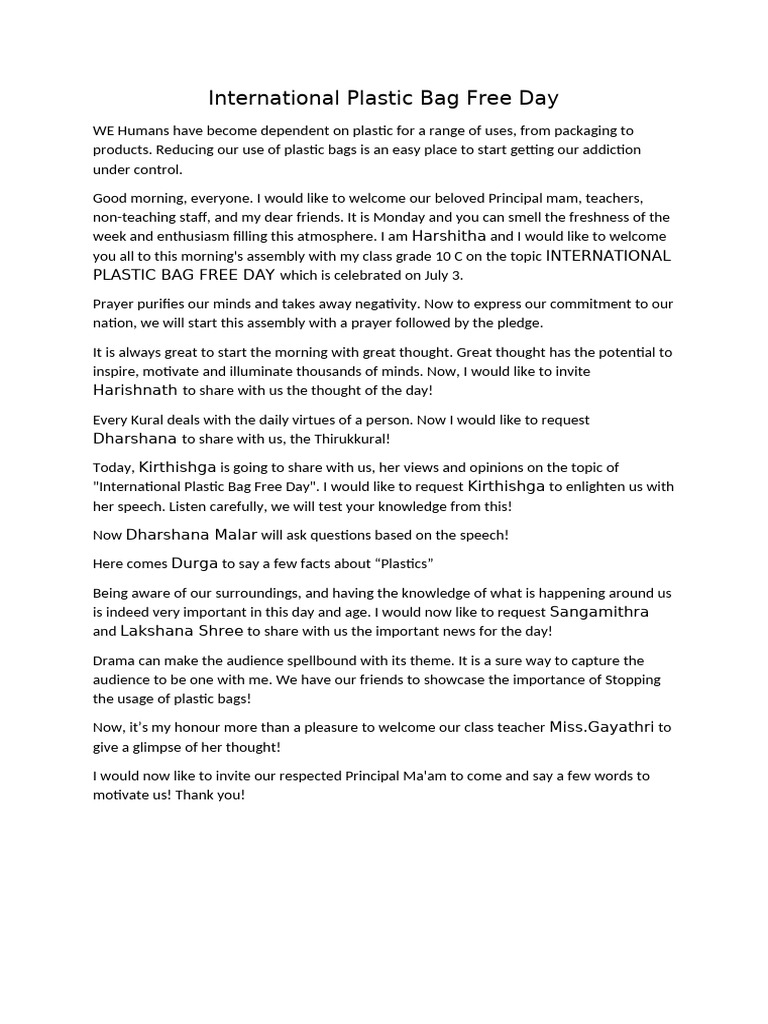 MC Script For Grade 10 C Assembly | PDF