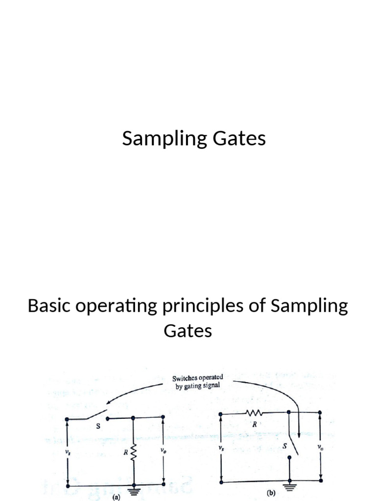 Bidirectional Sampling Gates Explained | PDF