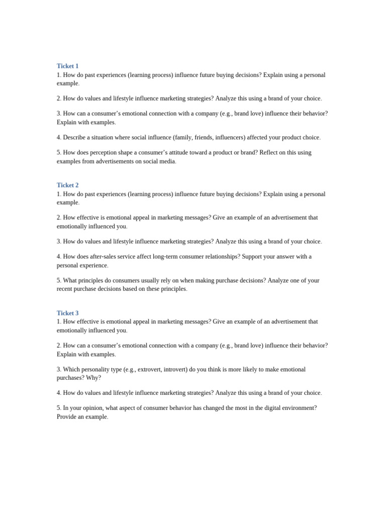 Consumer Behavior Final Exam English | PDF | Behavior | Consumer Behaviour