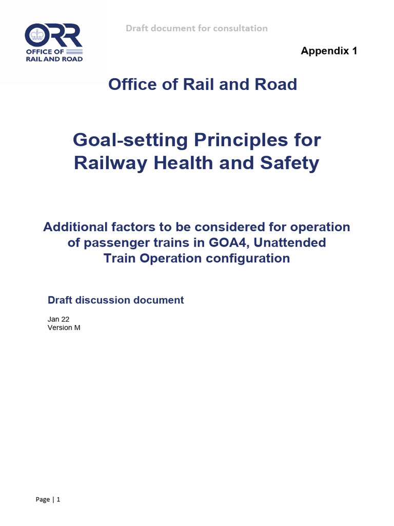 Railway Safety Principles Factors For Safe Operation of Goa4 Uto Trains ...