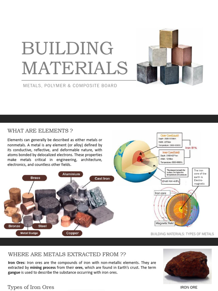 Building Materials (Metals) | PDF | Metals | Iron