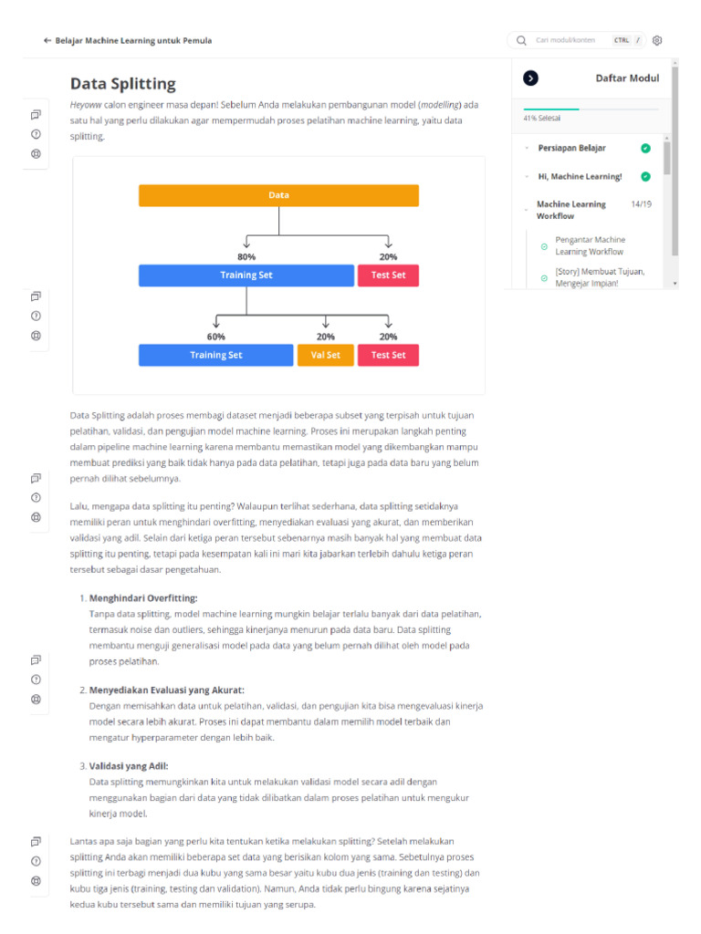 Dicoding Data Splitting | PDF