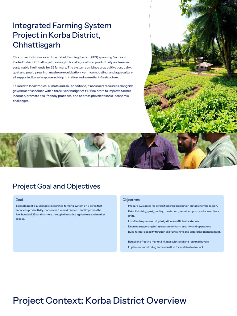 Integrated Farming System in Korba | PDF | Agriculture | Climate Change ...